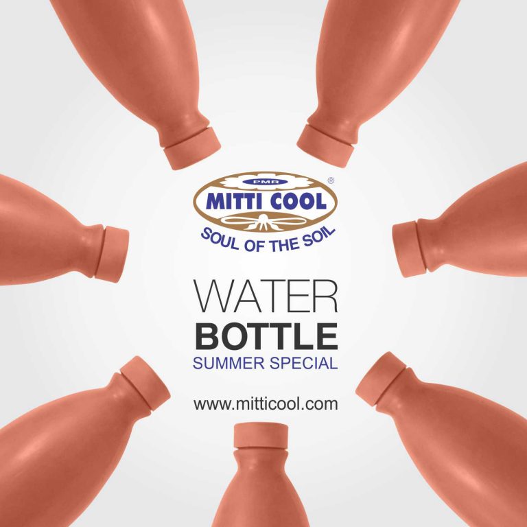 Mitticool Earthen Clay Water Bottle (1 Litre) | Buy Clay Water Bottle ...