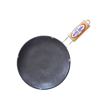 Non Stick Tawa (With Handle 9 inch) | Buy Clay Non-Stick Tawa Online