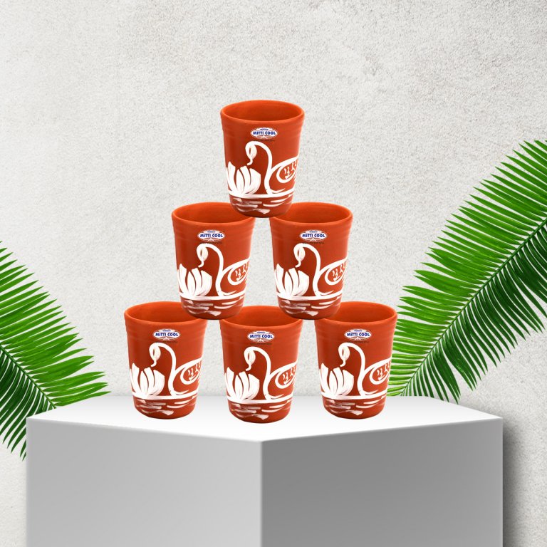 Earthen Clay Curd Pot with Cap | ECO Friendly Clay Products | Mitticool