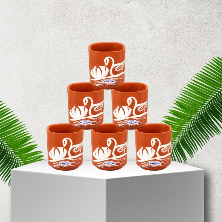 Earthen Clay Curd Pot with Cap | ECO Friendly Clay Products | Mitticool