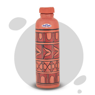 CLAY WATER BOTTER SQUARE (400 ML) - Mitticool