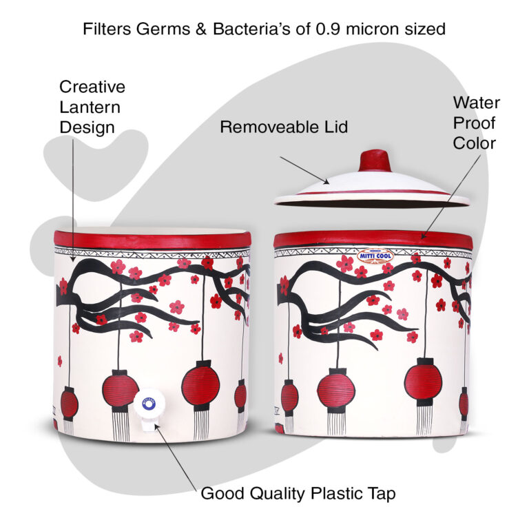 Clay Water Filter 20 liter (Lantern) - Mitticool