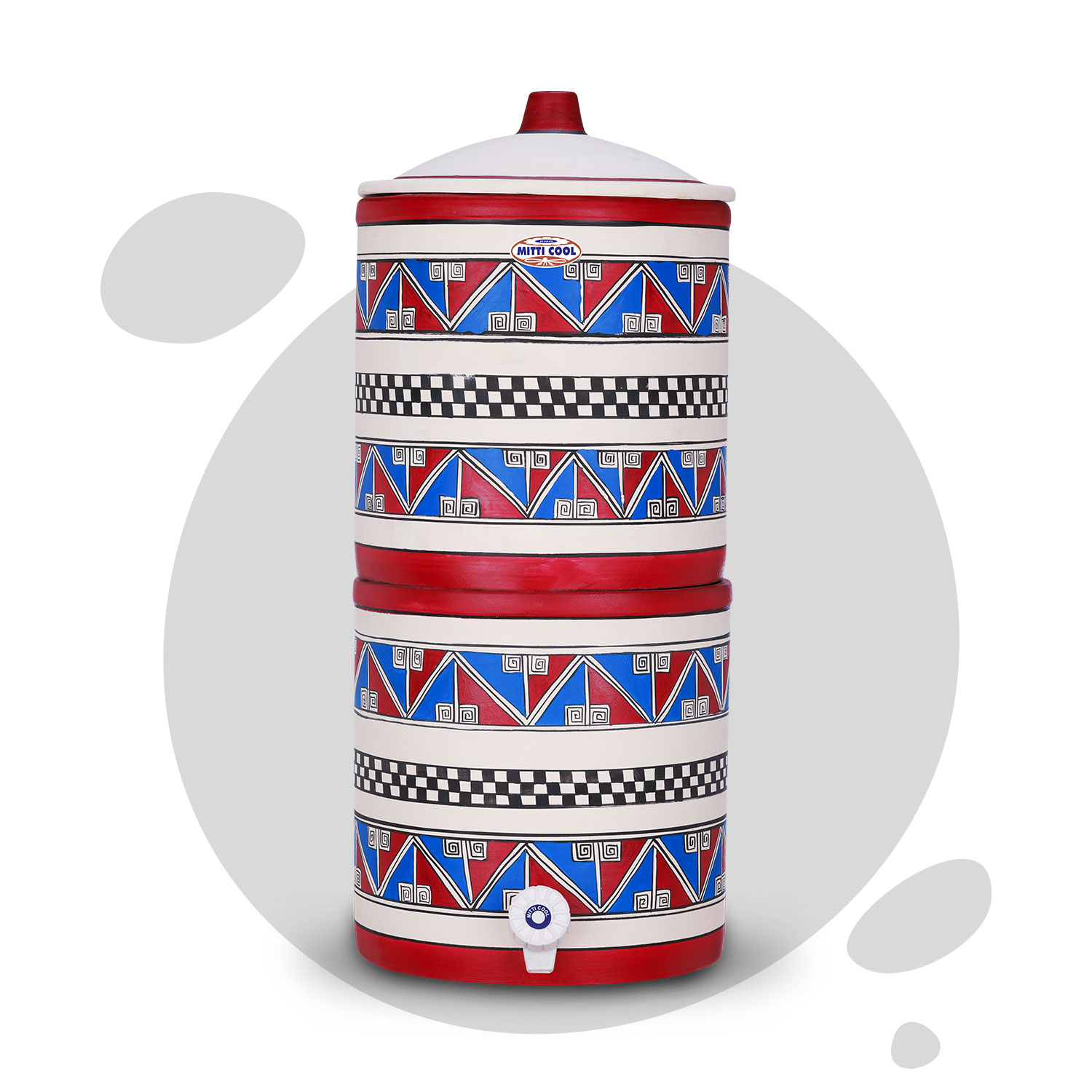 Clay Water Filter 20 liter (Triple-Border) – Mitticool