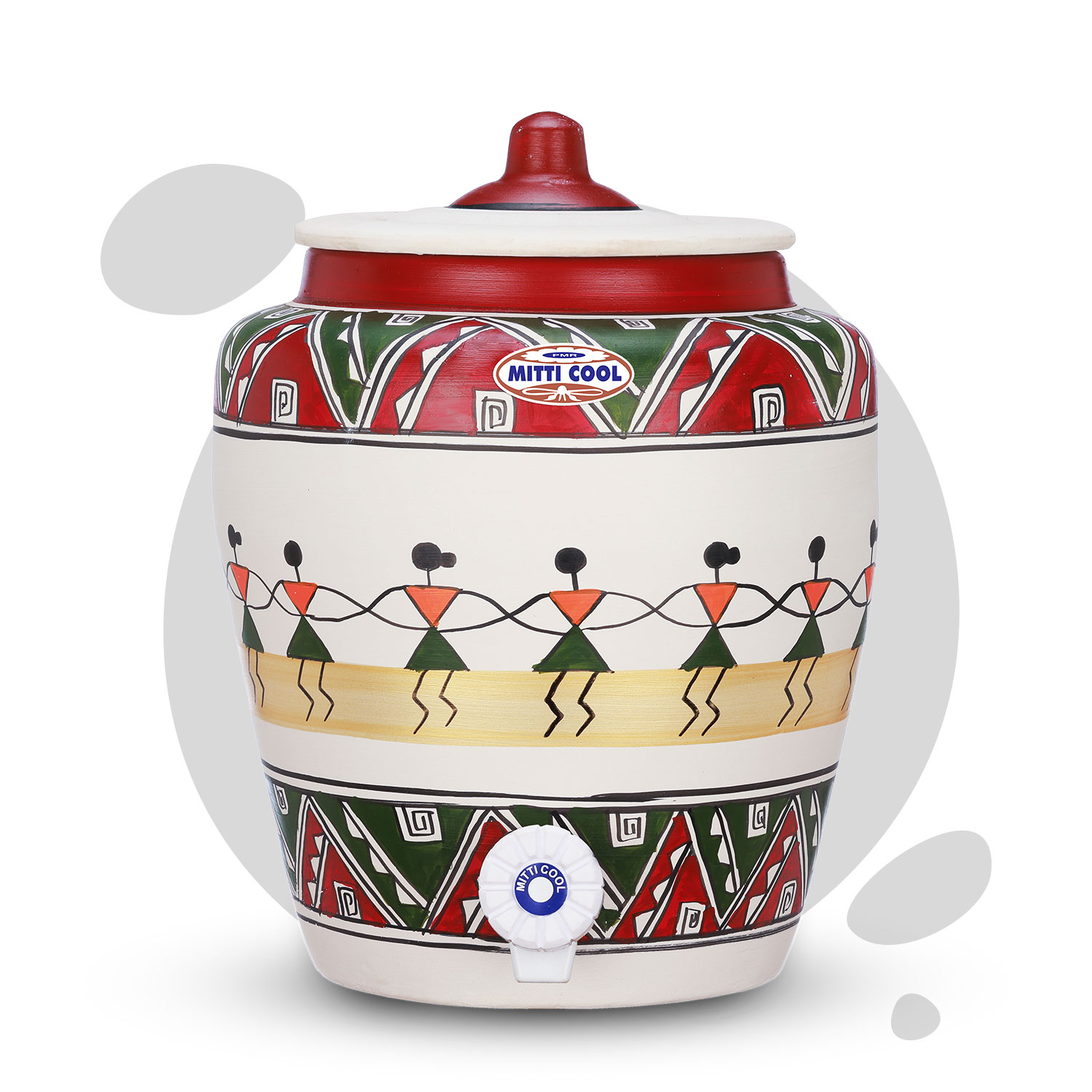 Clay Water Pot 6.5 Liters | Mitticool