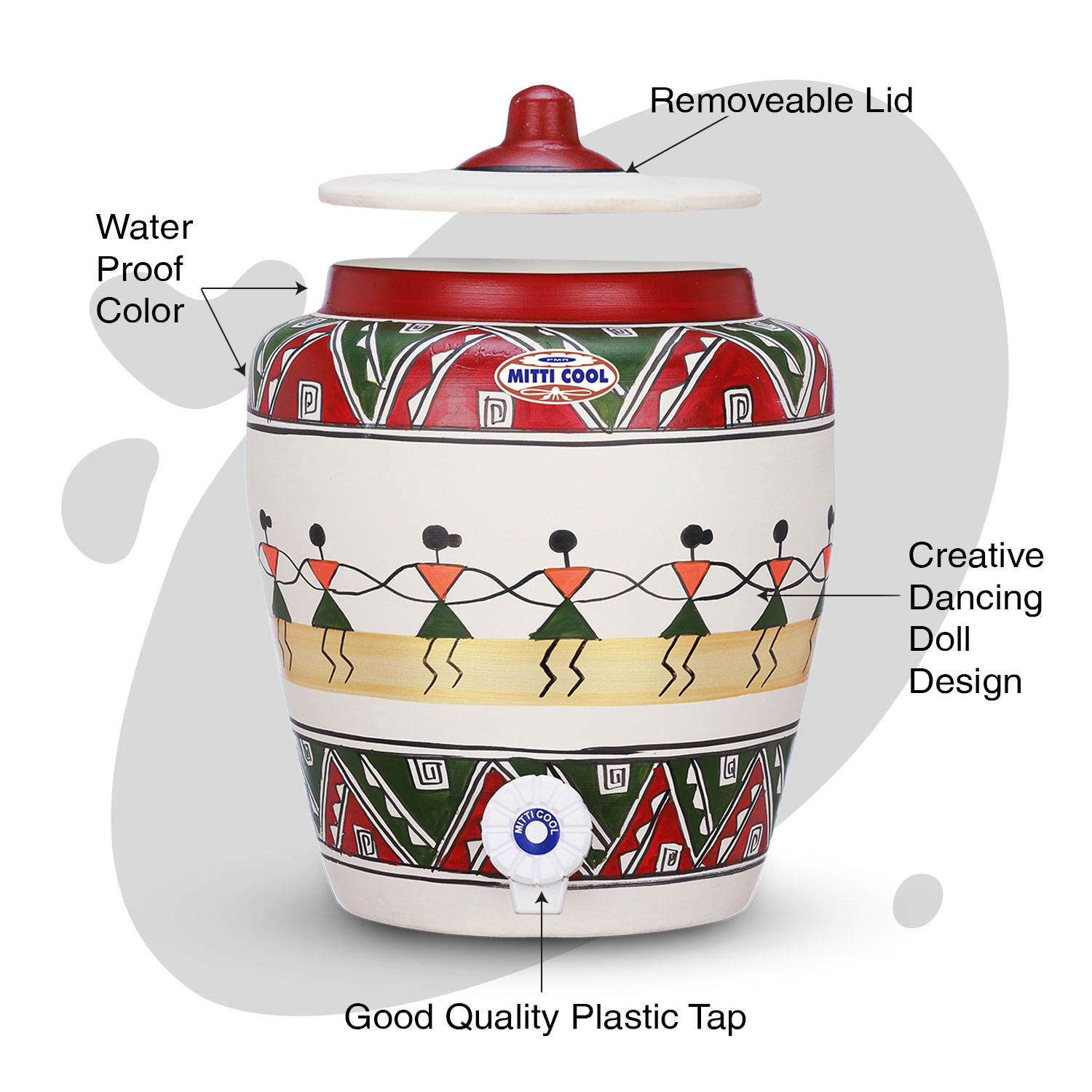 Clay Water Pot 12 Litres – Mitticool