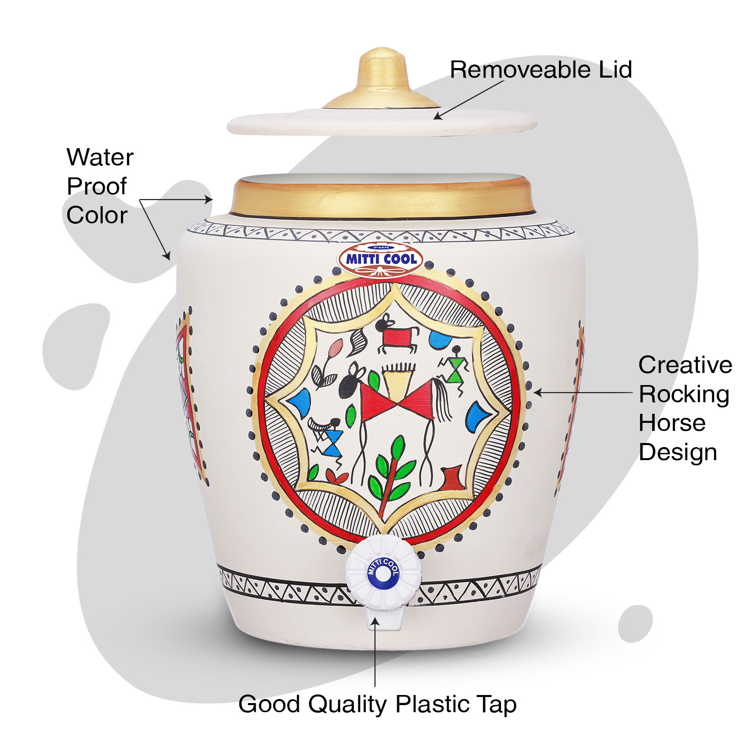 Earthen Clay Water Pot (17 Litres) | Buy Online Clay Products | Best ...