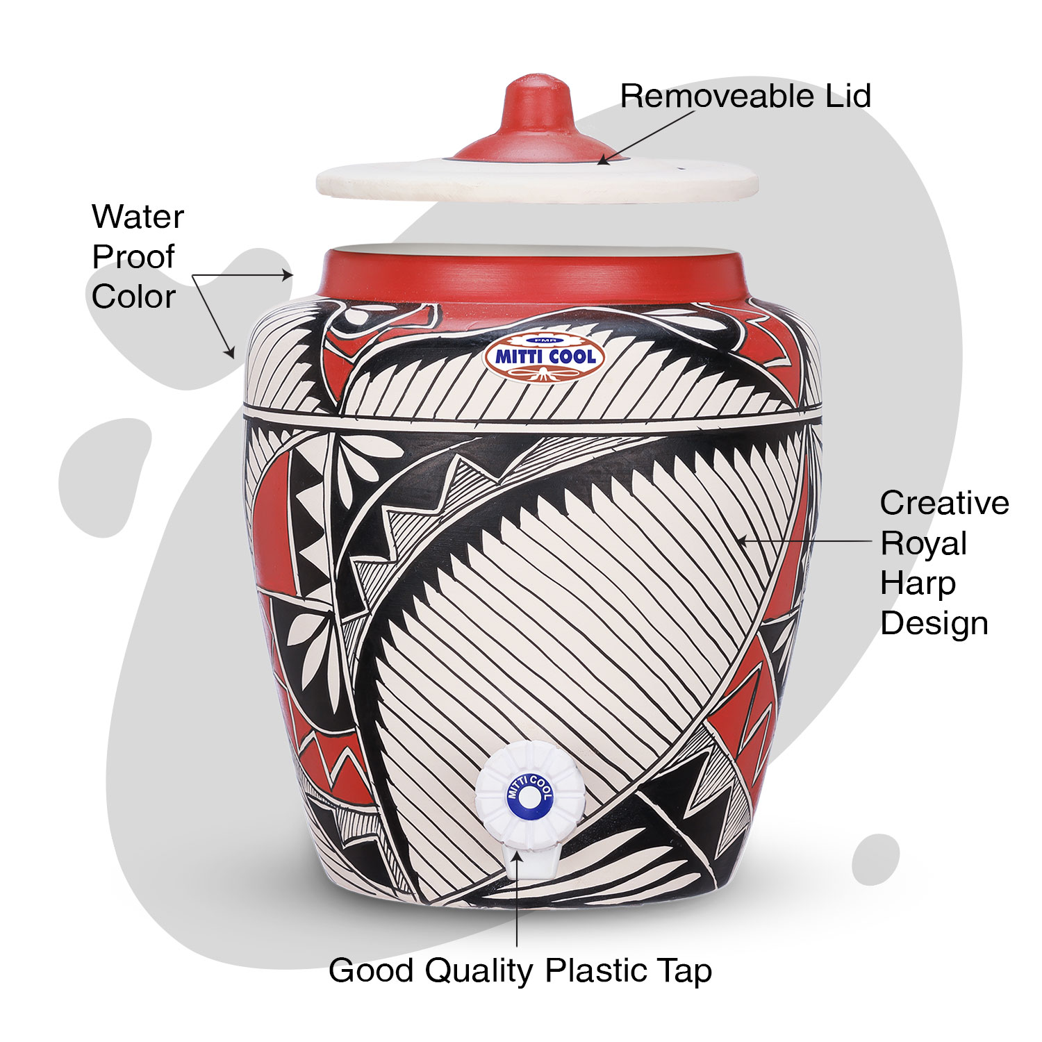 Earthen Clay Water Pot (17 Litres) | Buy Online Clay Products | Best ...